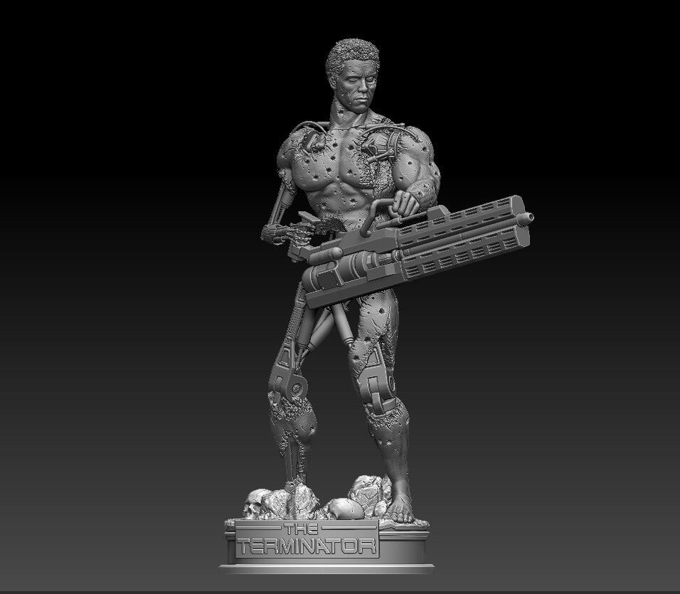 The Terminator - 3D Model by Andreyad77
