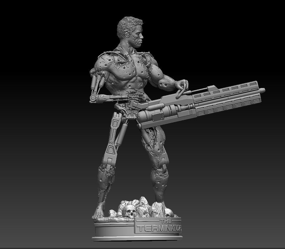 The Terminator - 3D Model by Andreyad77