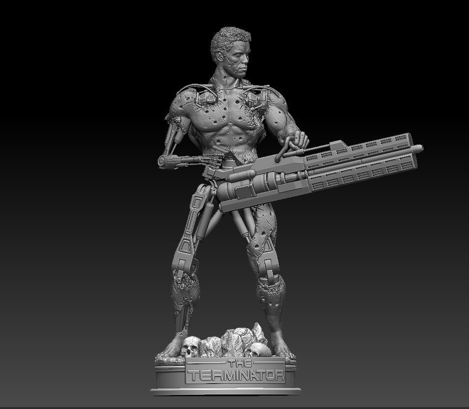 The Terminator - 3D Model by Andreyad77