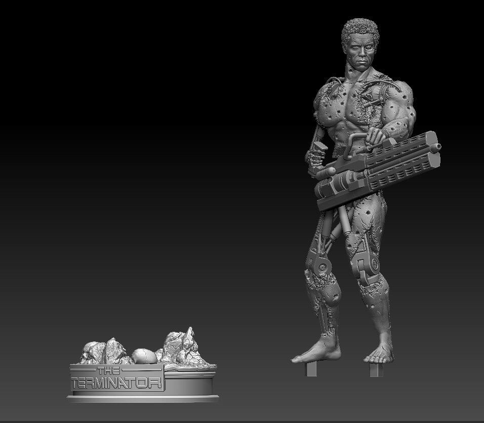 The Terminator - 3D Model by Andreyad77