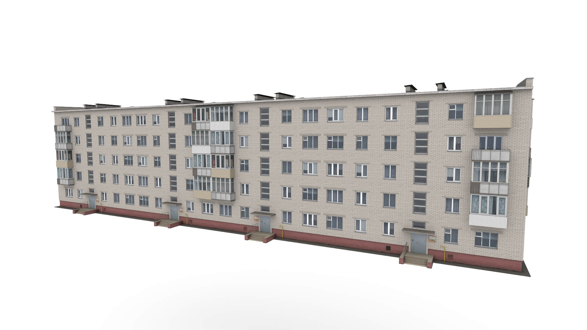 Russian Typical Residental House - 3D Model by andreyd3