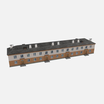 Two-Color Residential House Model by andreyd3