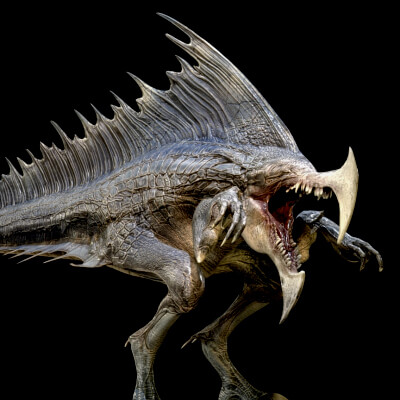 Alien Raptor Game Ready - 3D Model by andryuha1981