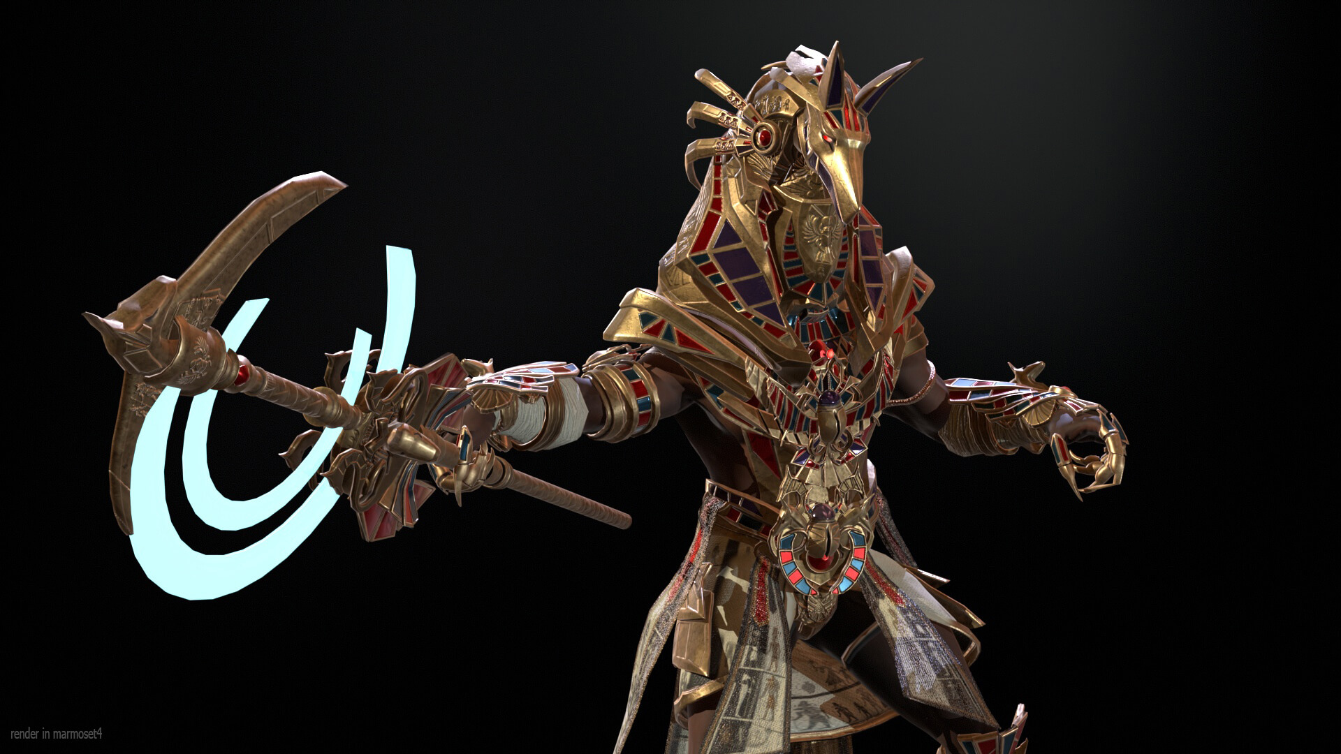 Anubis Game Ready - 3D Model by andryuha1981