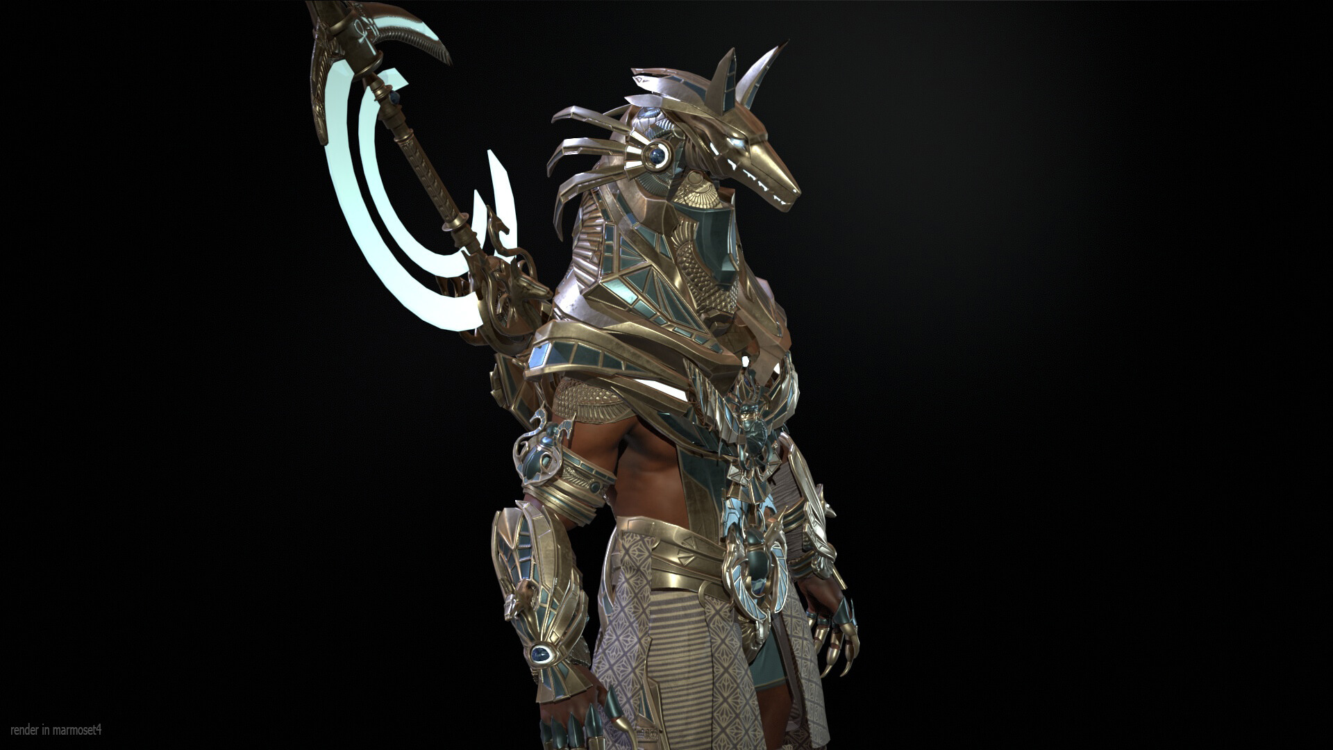 Anubis Game Ready - 3D Model by andryuha1981