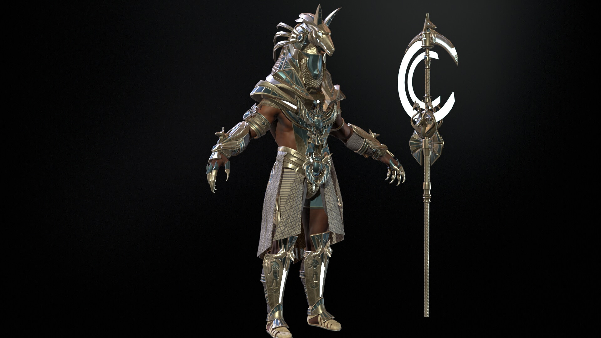 Anubis Game Ready - 3D Model by andryuha1981