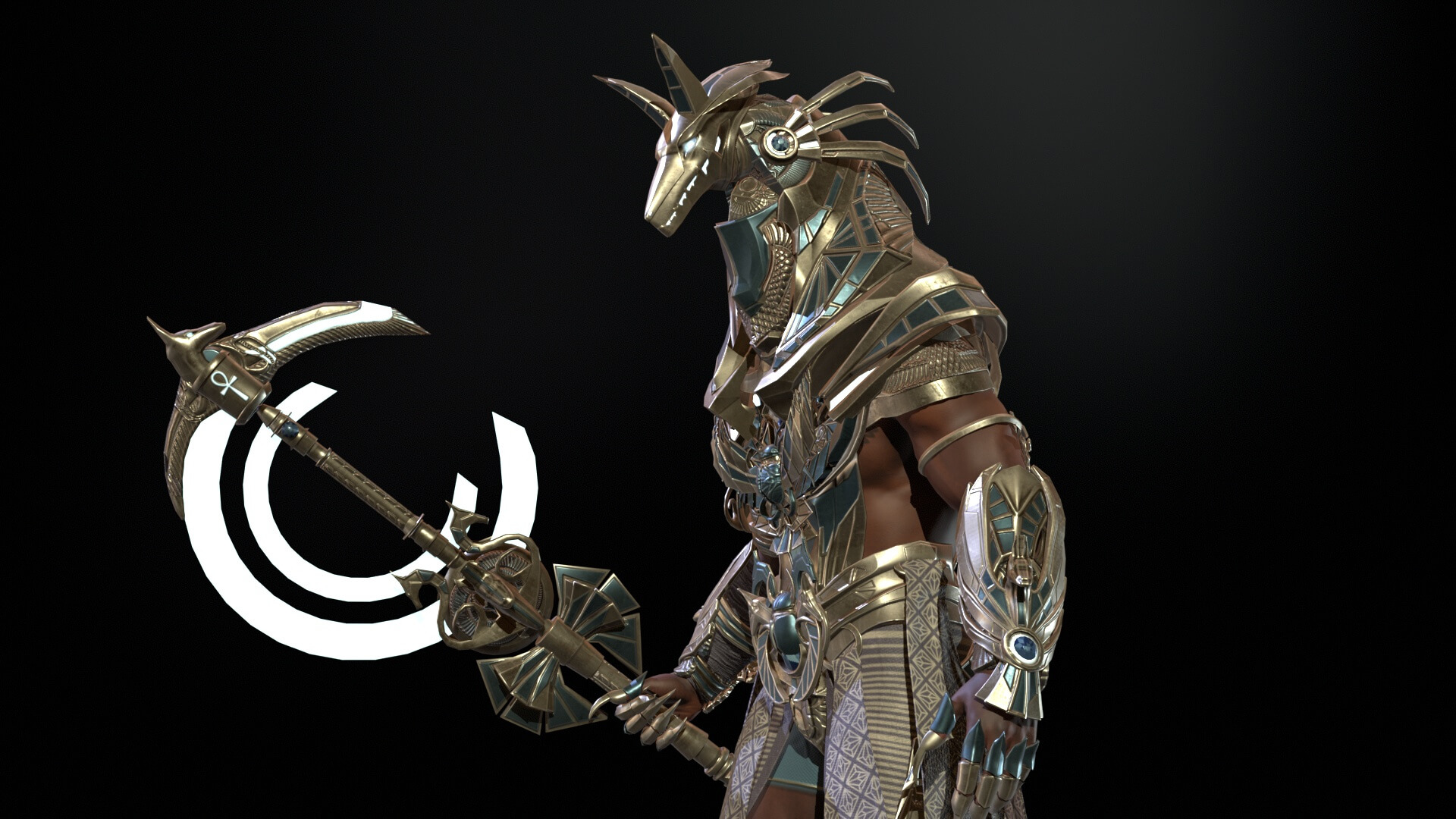 Anubis Game Ready - 3D Model by andryuha1981