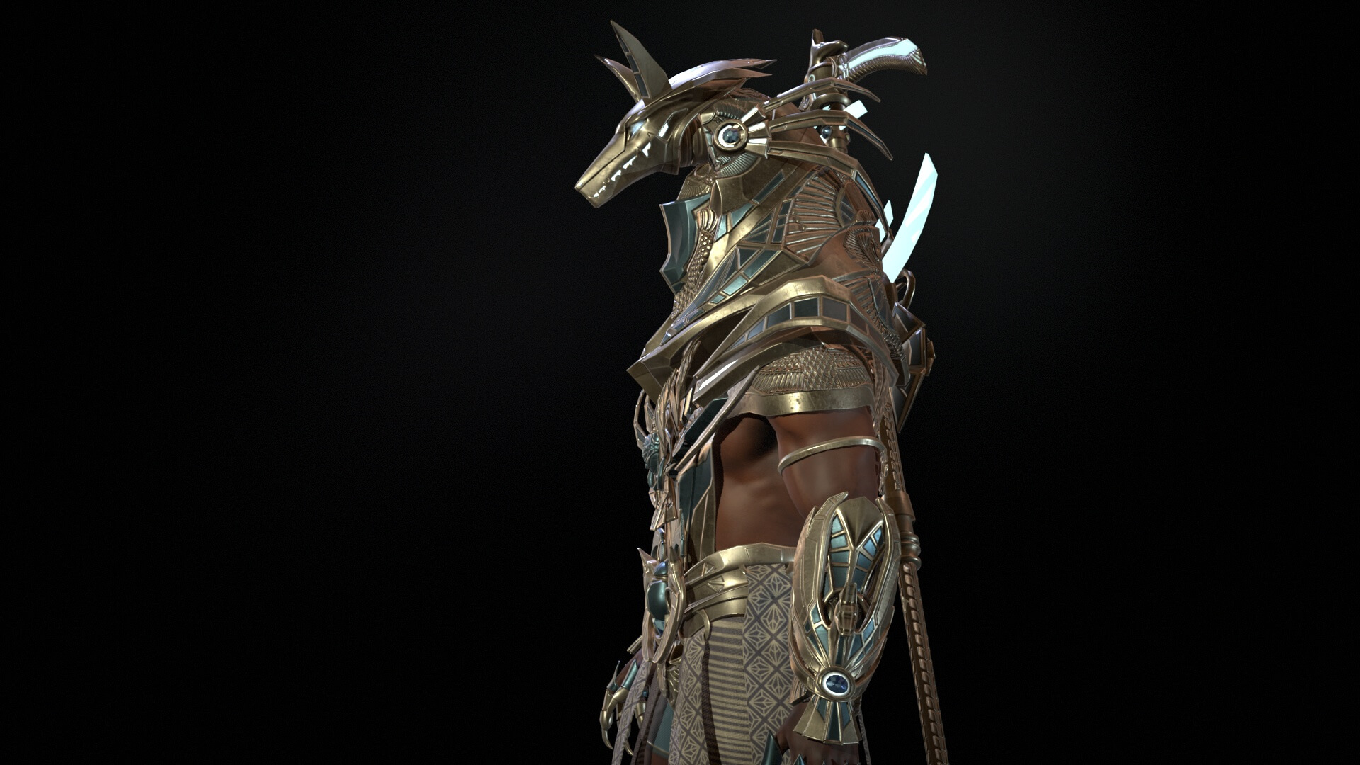 Anubis Game Ready - 3D Model by andryuha1981