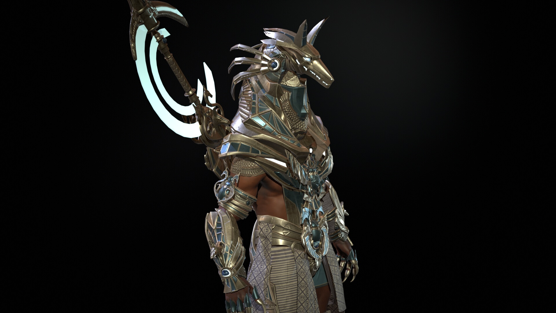 Anubis Game Ready - 3D Model by andryuha1981
