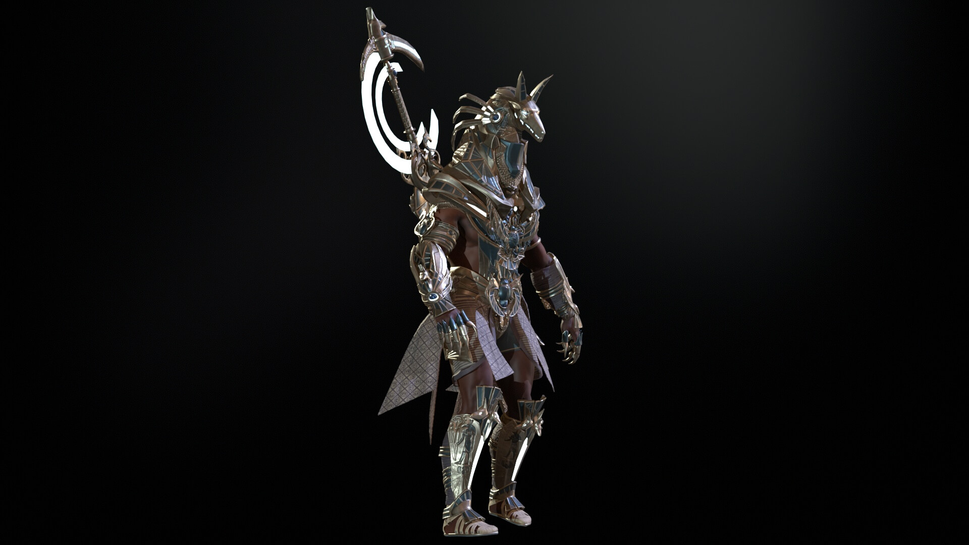 Anubis Game Ready - 3D Model by andryuha1981