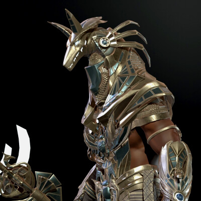 Anubis Game Ready - 3D Model by andryuha1981