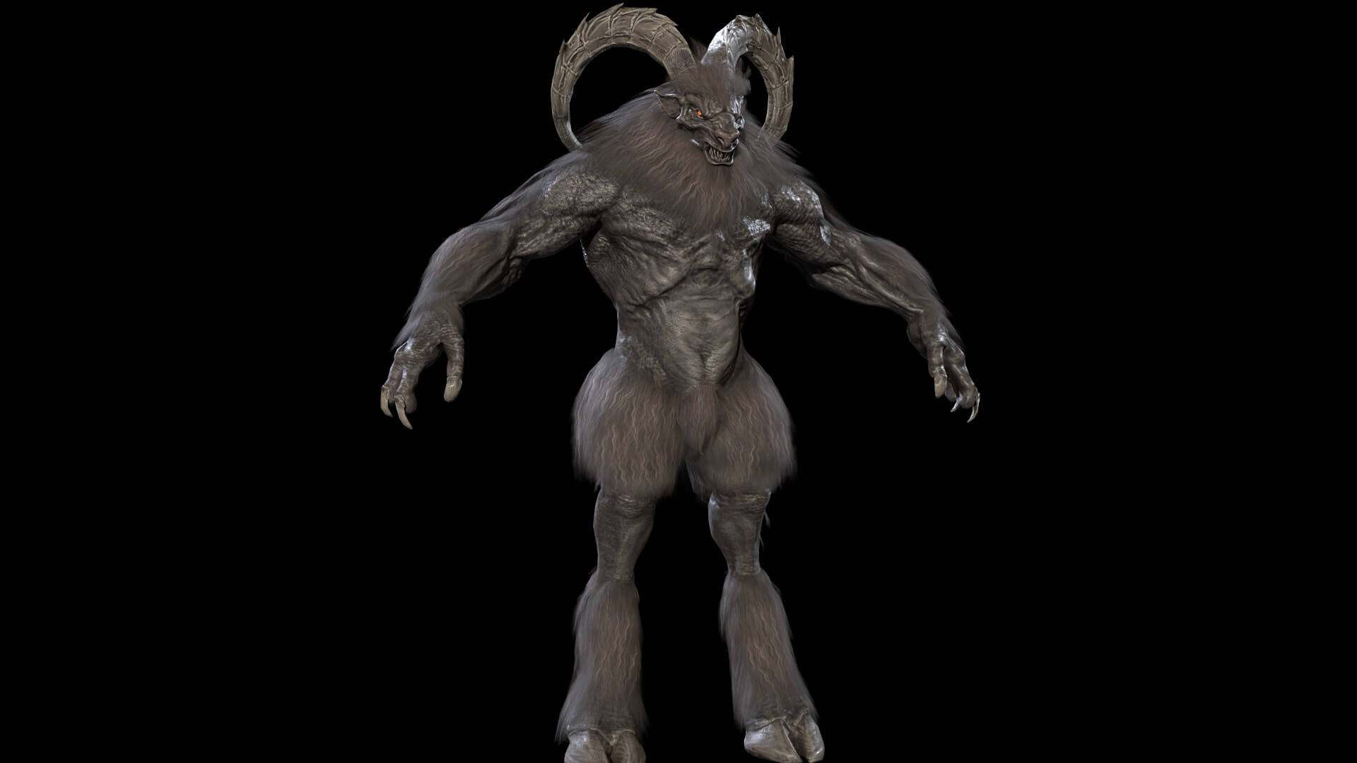 Baphomet Game Ready - 3D Model by andryuha1981