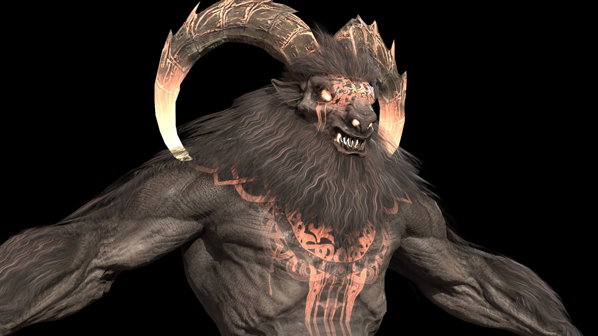 Baphomet Game Ready - 3D Model by andryuha1981