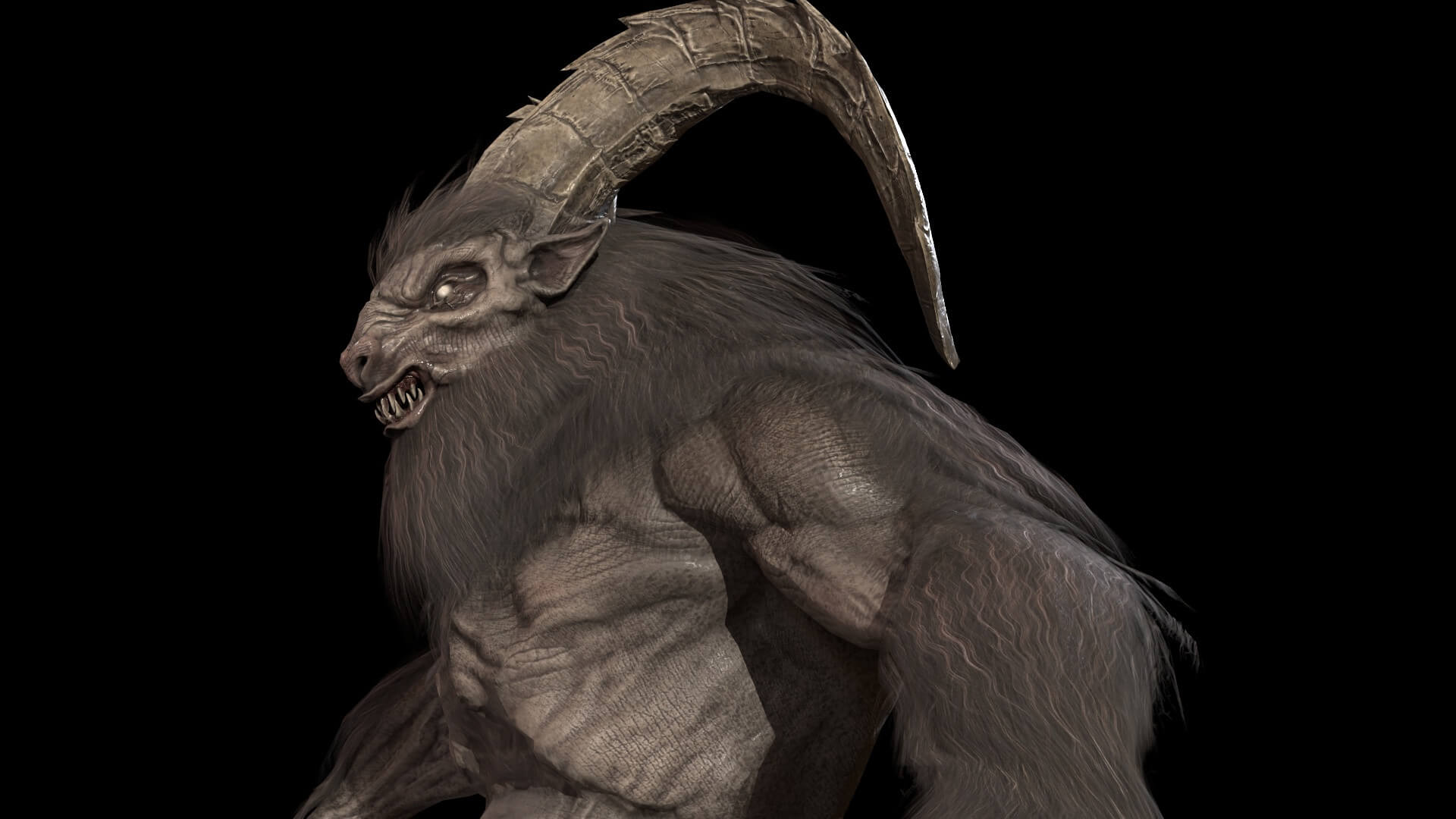 Baphomet Game Ready - 3D Model by andryuha1981
