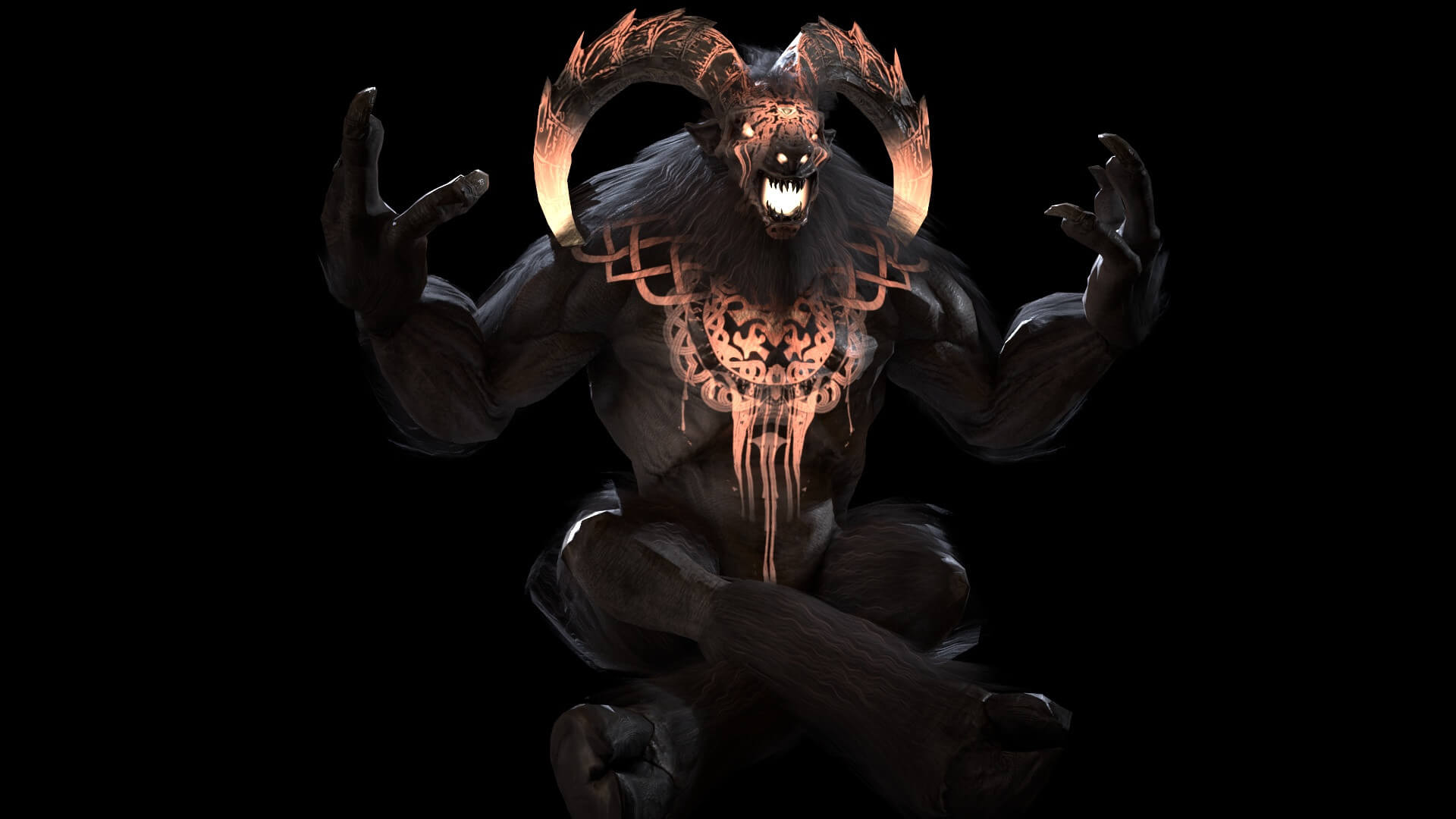 Baphomet Game Ready - 3D Model by andryuha1981