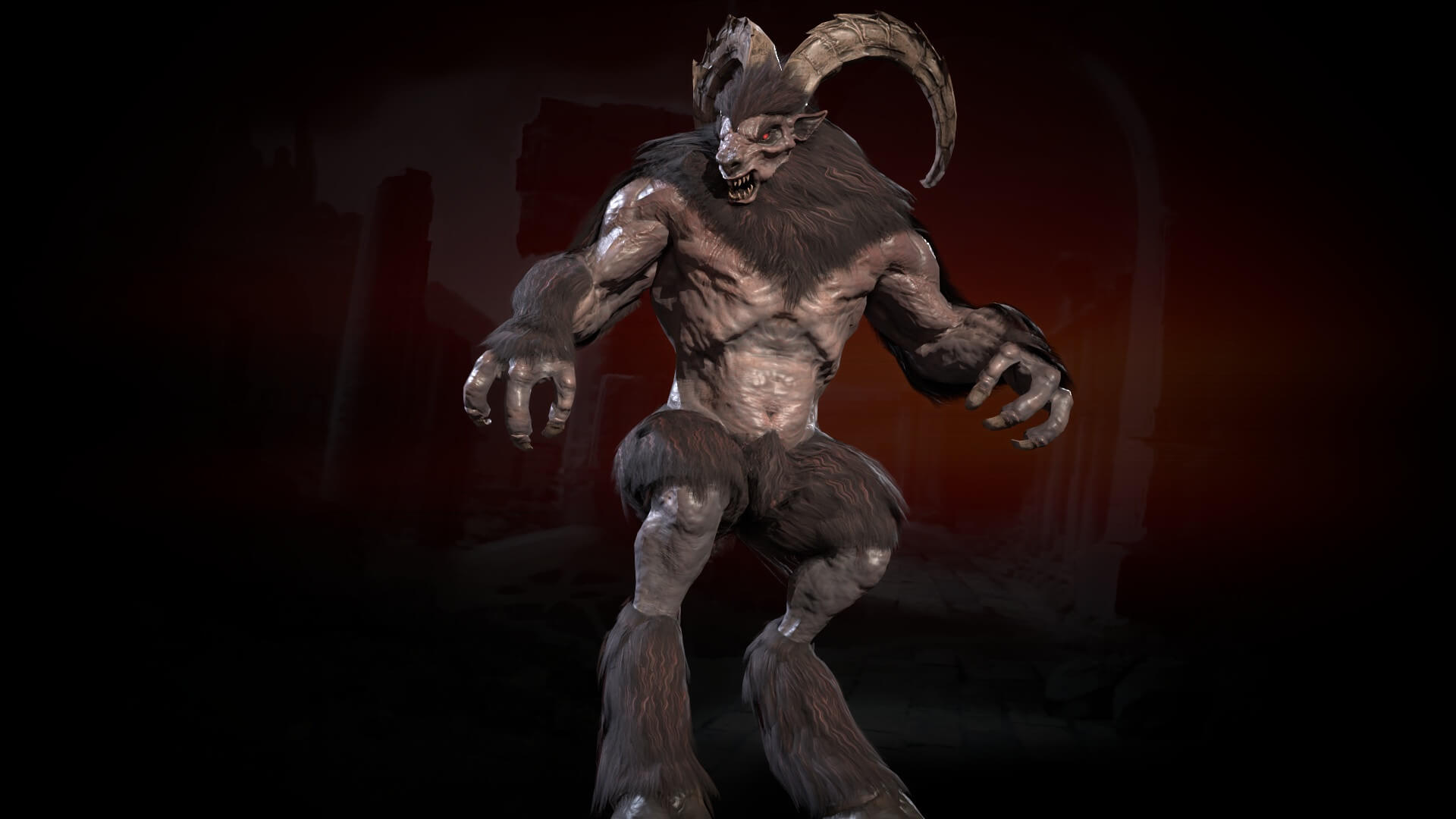 Baphomet Game Ready - 3D Model by andryuha1981
