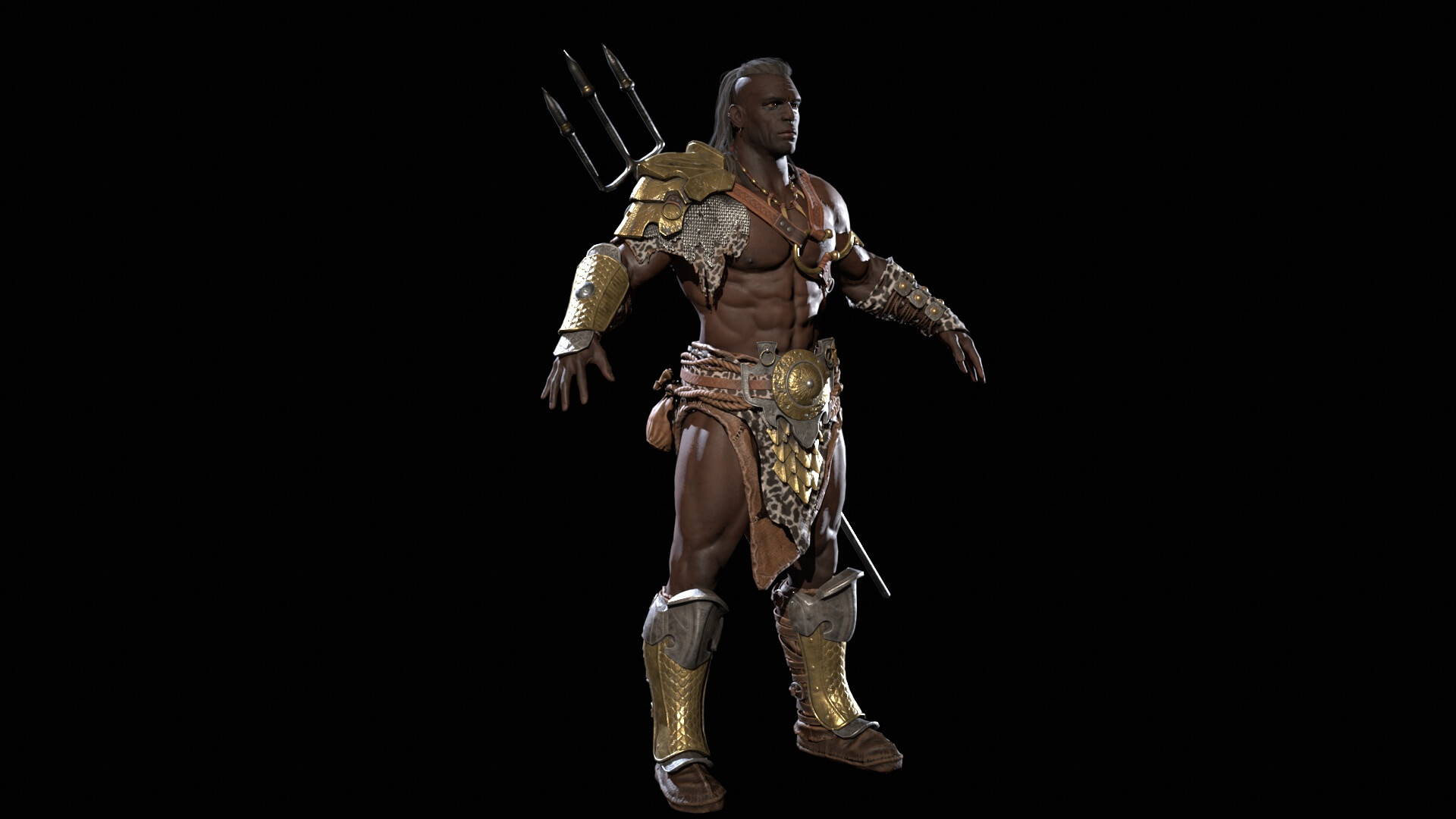 Barbarian Male - 3D Model by andryuha1981