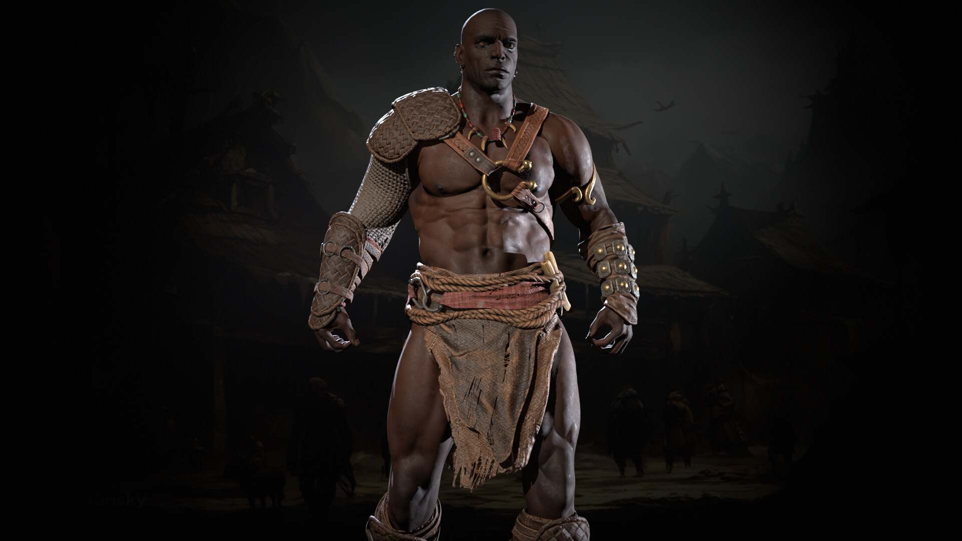 Barbarian Male - 3D Model by andryuha1981