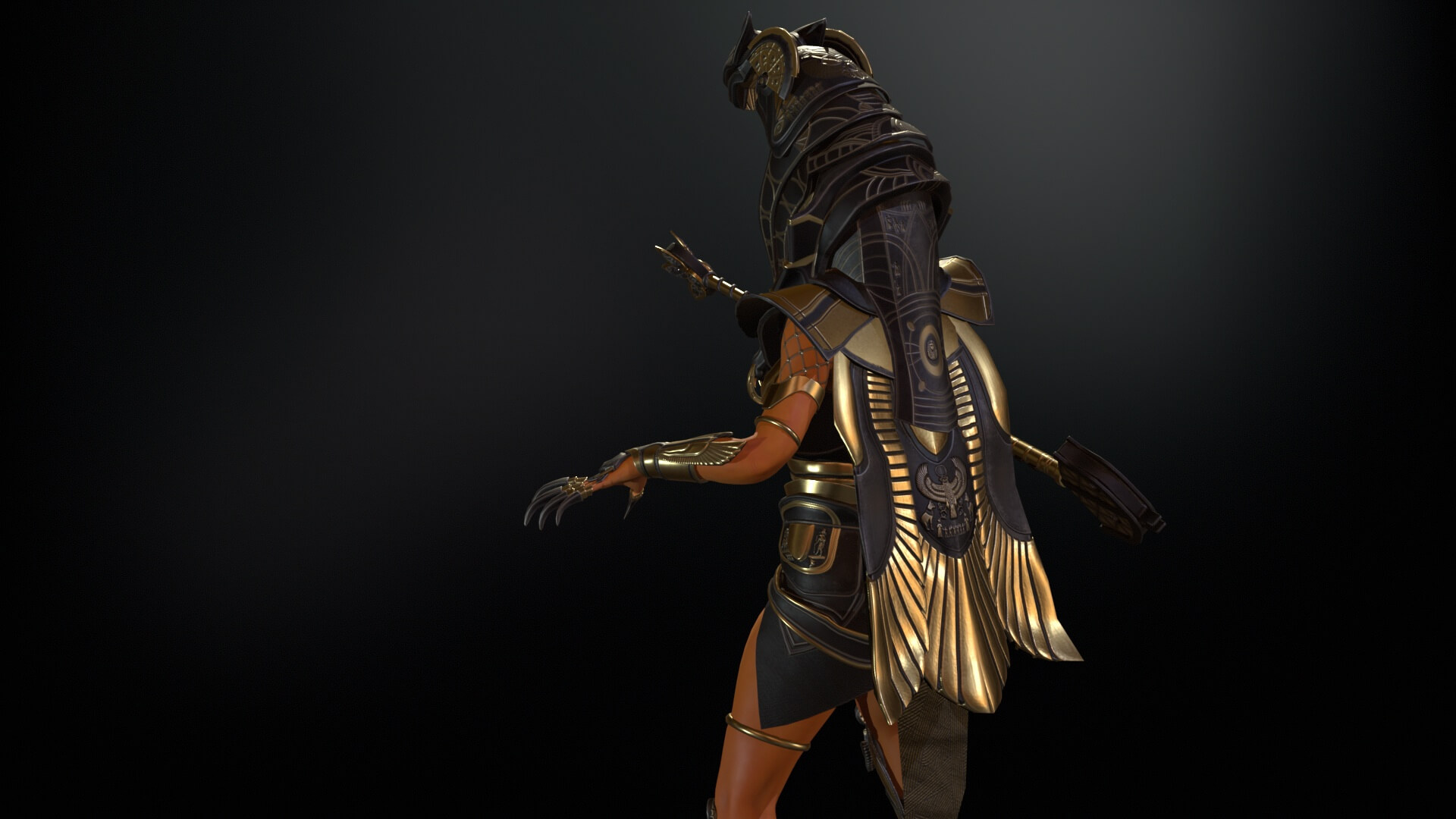Bastet Game Ready - 3D Model by andryuha1981