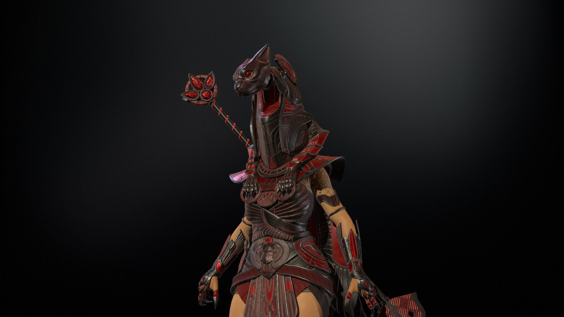 Bastet Game Ready - 3D Model by andryuha1981