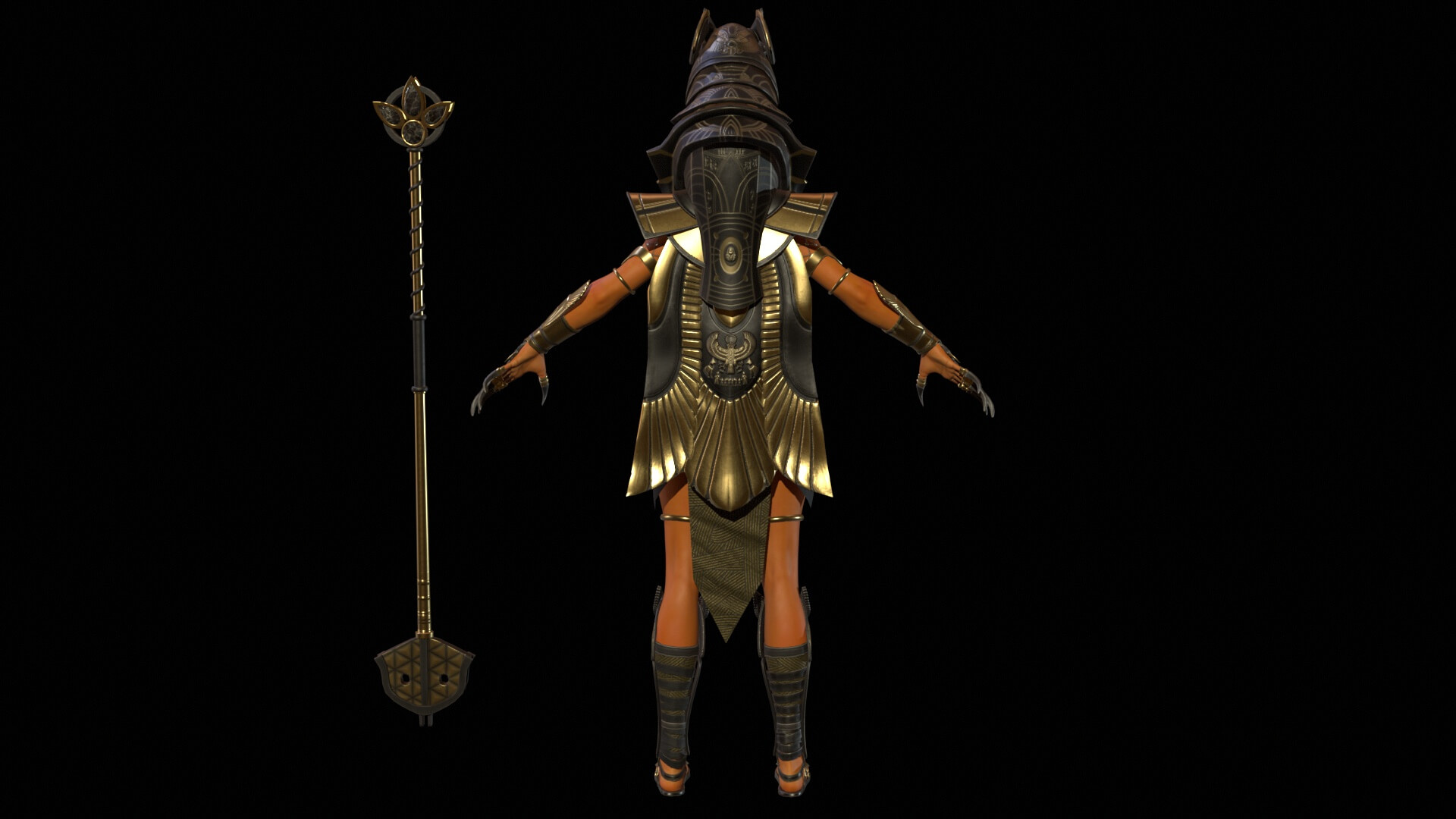 Bastet Game Ready - 3D Model by andryuha1981