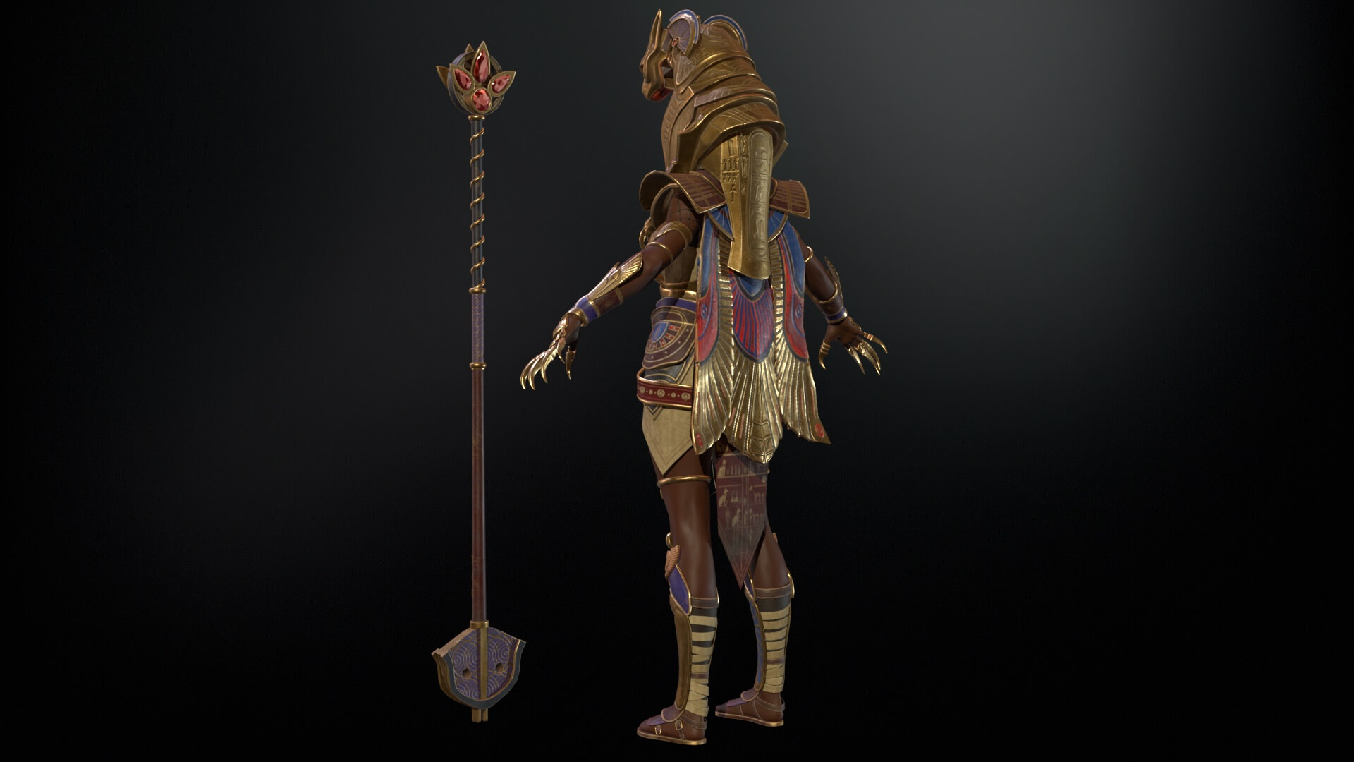 Bastet Game Ready - 3D Model by andryuha1981