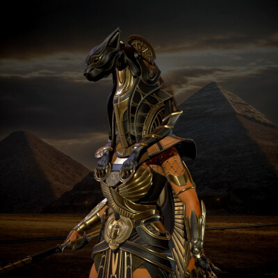 Bastet Game Ready - 3D Model by andryuha1981