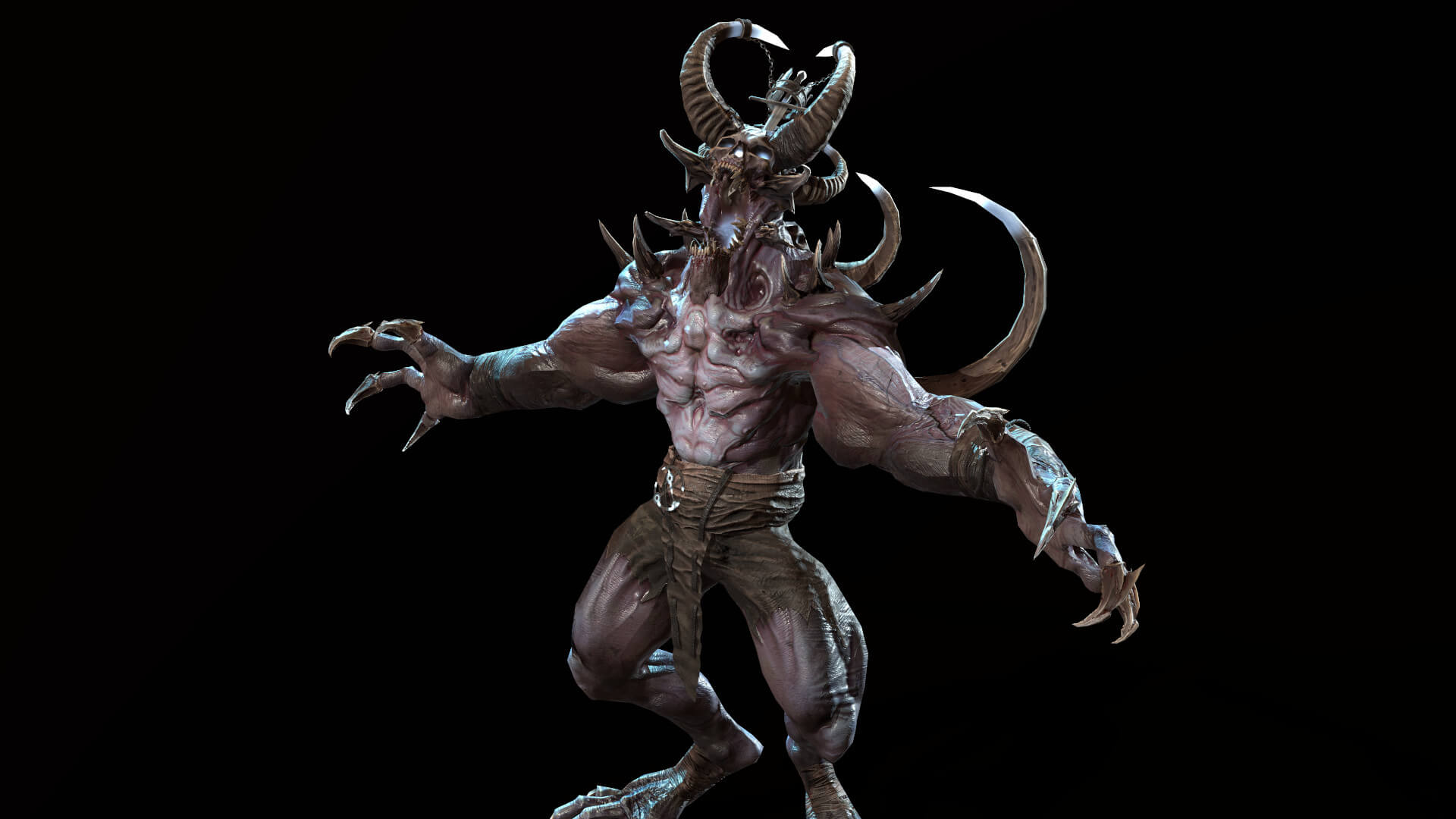 Big Demon Game Ready - 3D Model by andryuha1981