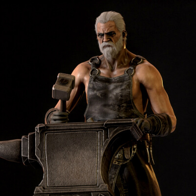 BlackSmith Game Ready - 3D Model by andryuha1981