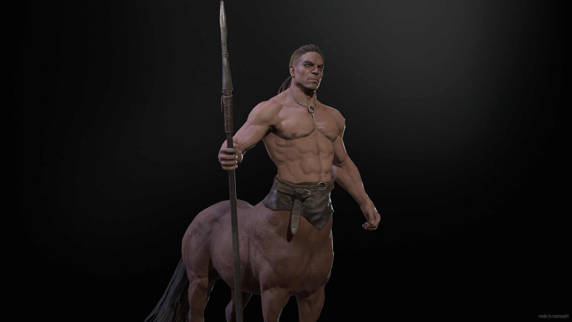 Centaur - Game Ready 3D Model by andryuha1981