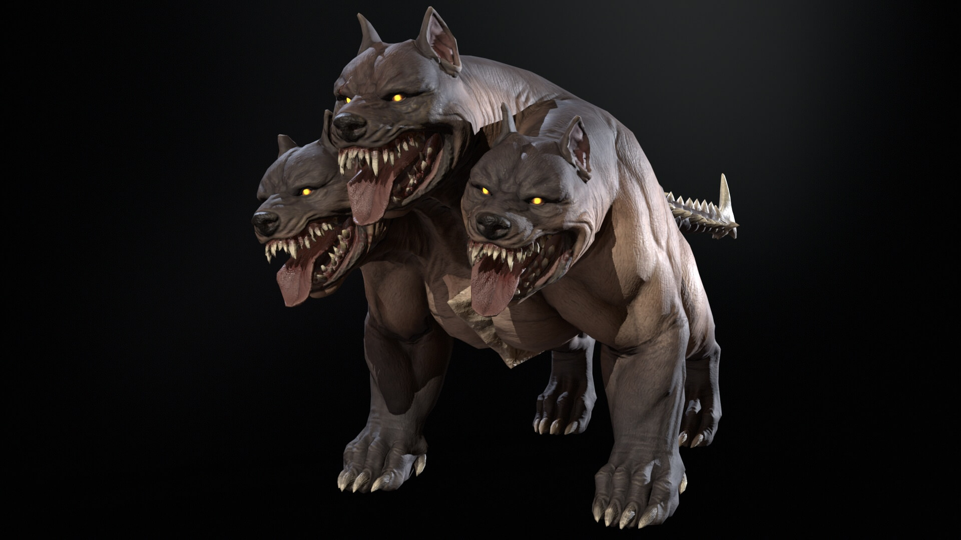 Cerberus Game Ready - 3D Model by andryuha1981