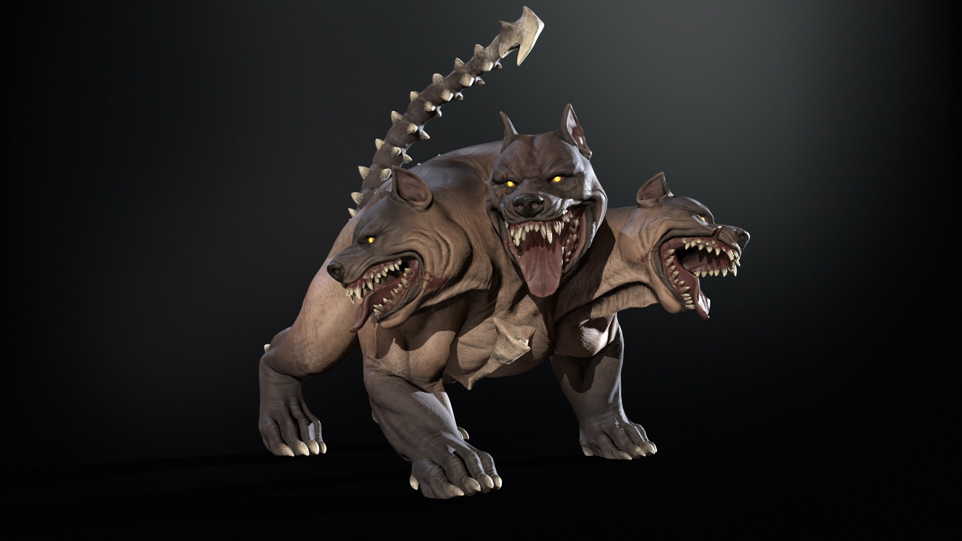 Cerberus Game Ready - 3D Model by andryuha1981