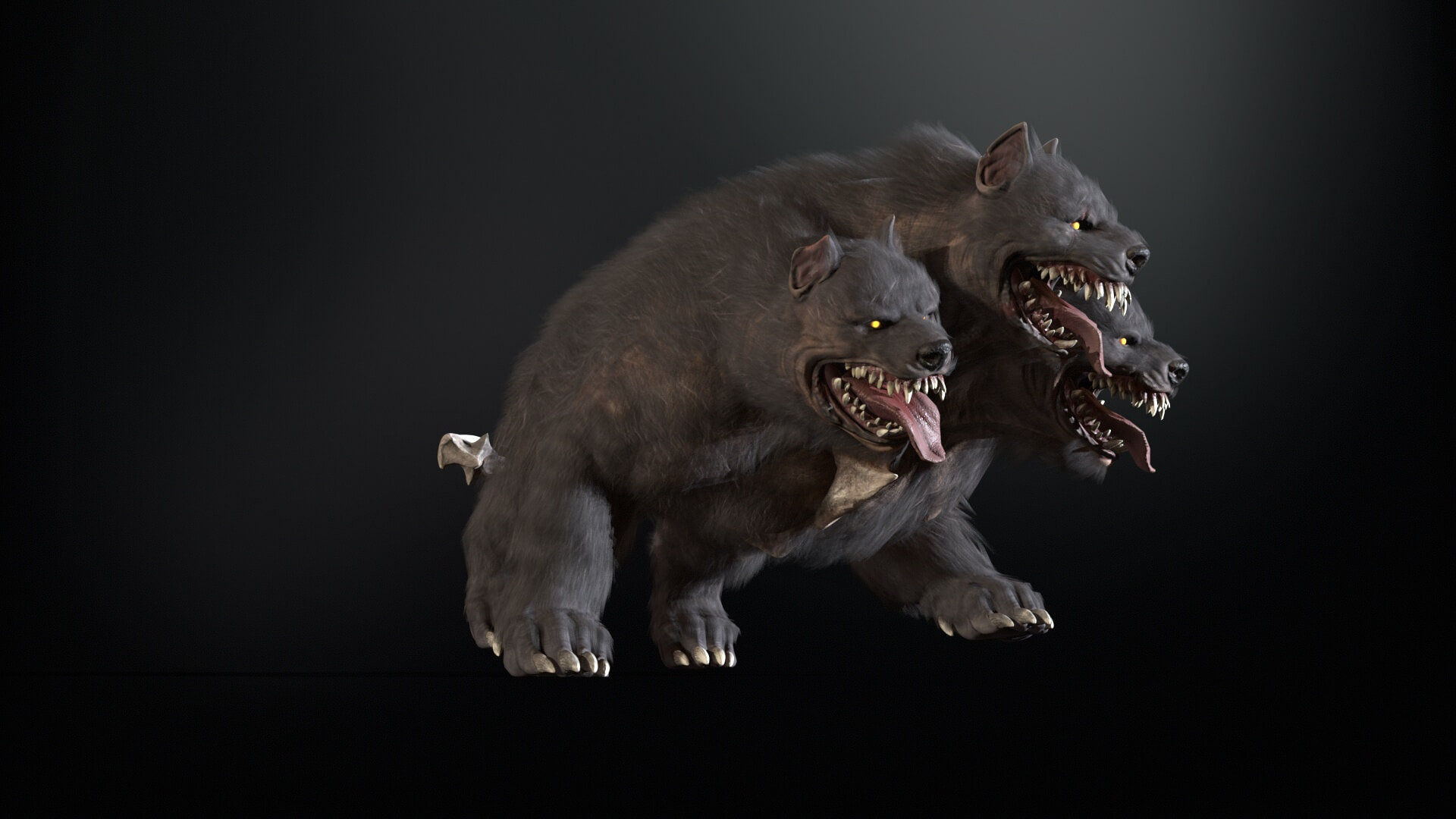 Cerberus Game Ready - 3D Model by andryuha1981