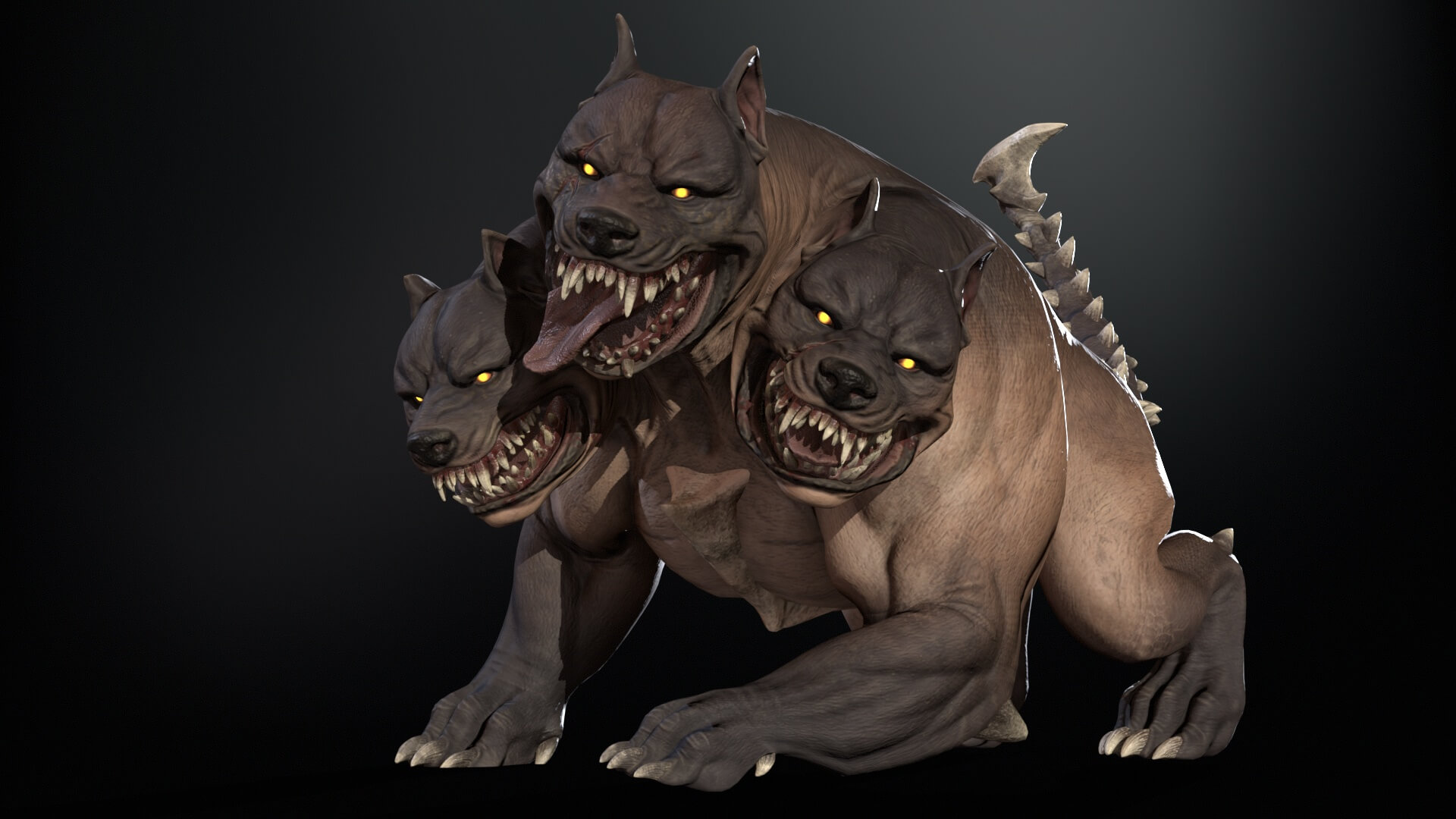 Cerberus Game Ready - 3D Model by andryuha1981