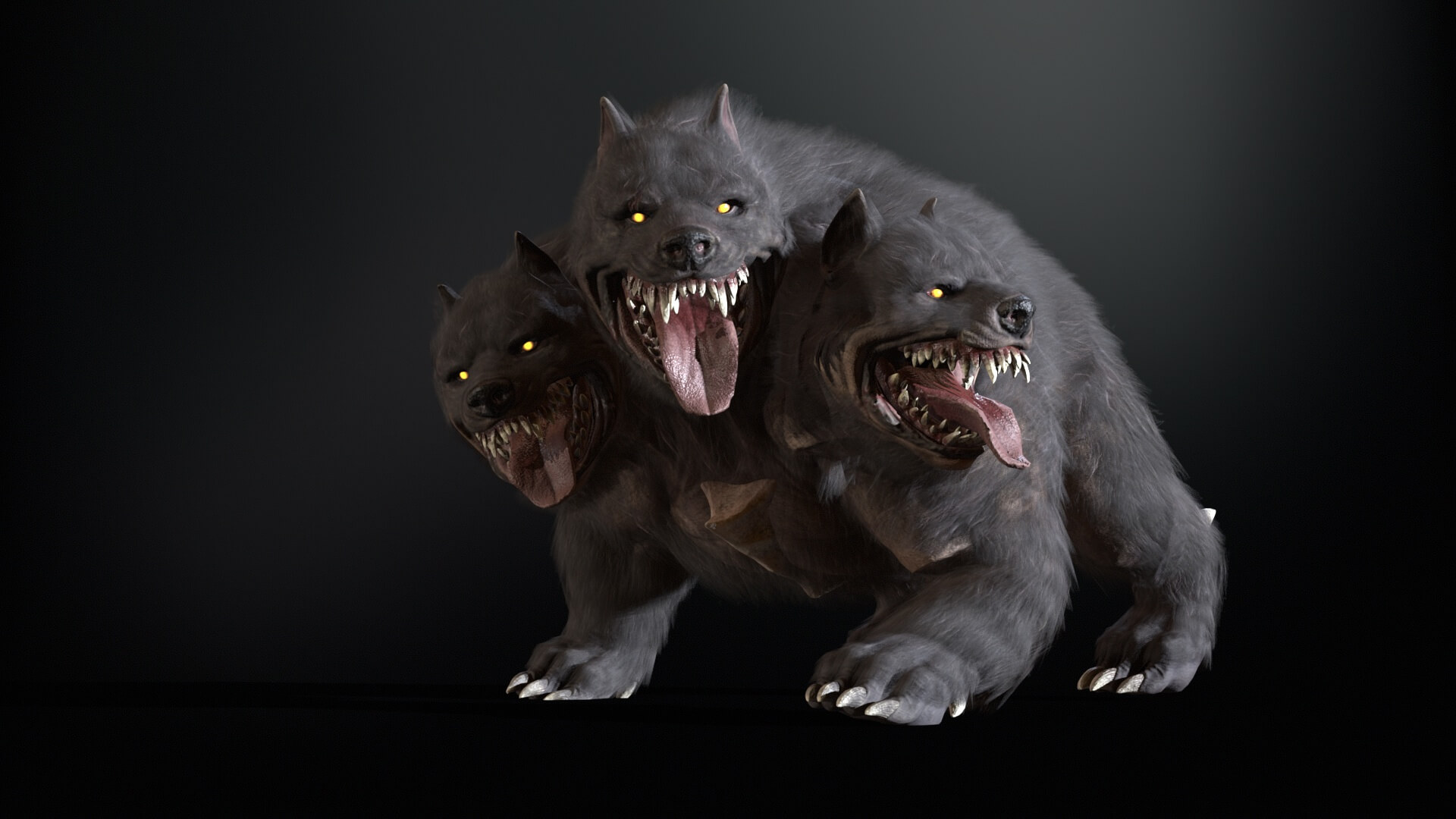 Cerberus Game Ready - 3D Model by andryuha1981