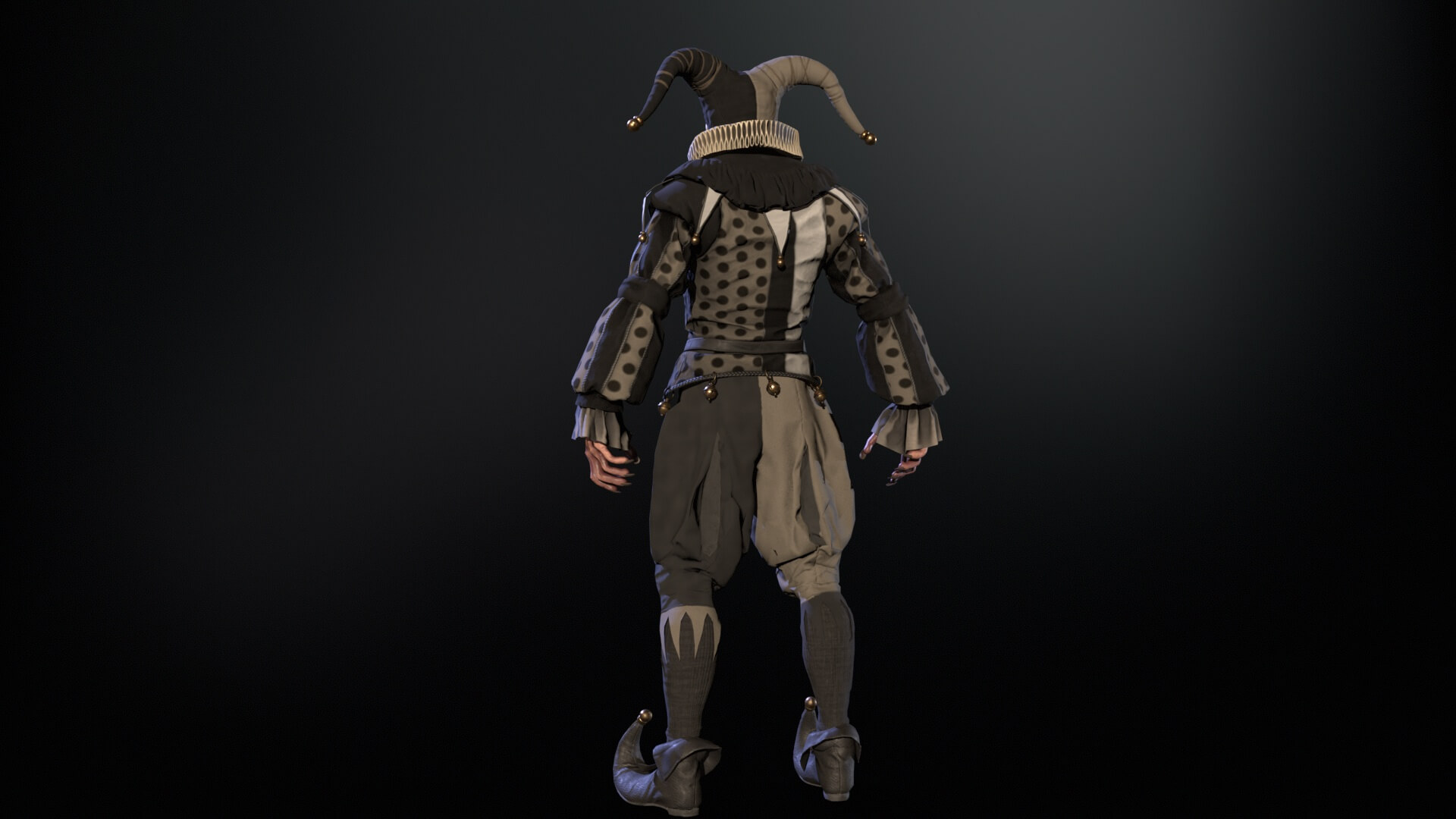 Clown Gester Game Ready - 3D Model by andryuha1981