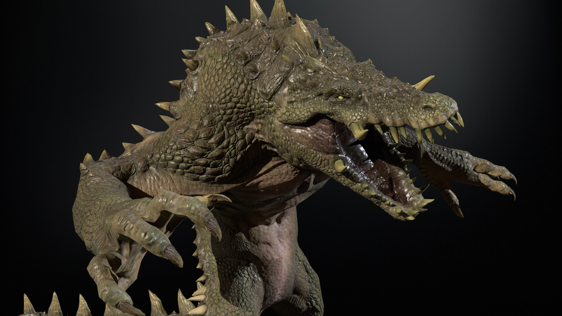 Croc Game Ready - 3D Model by andryuha1981