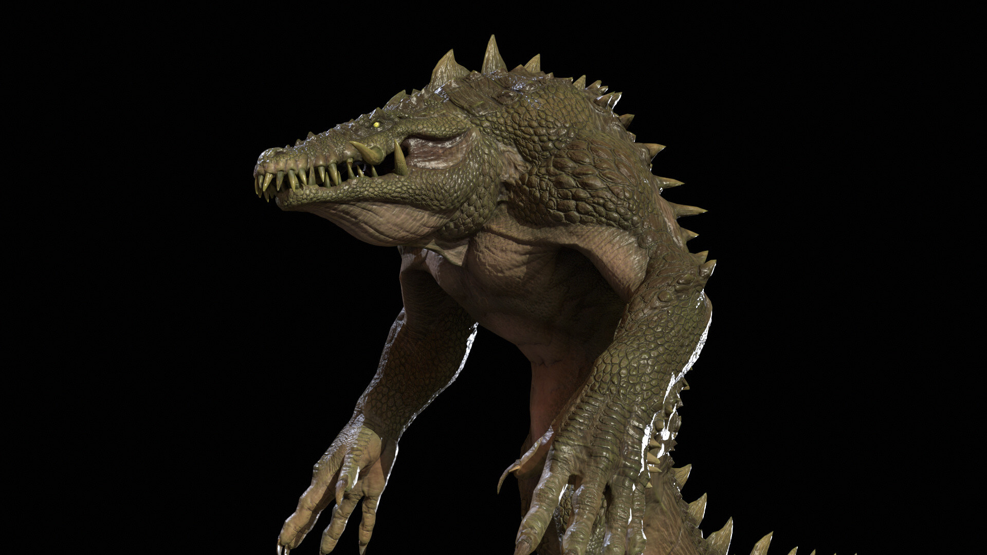 Croc Game Ready - 3D Model by andryuha1981