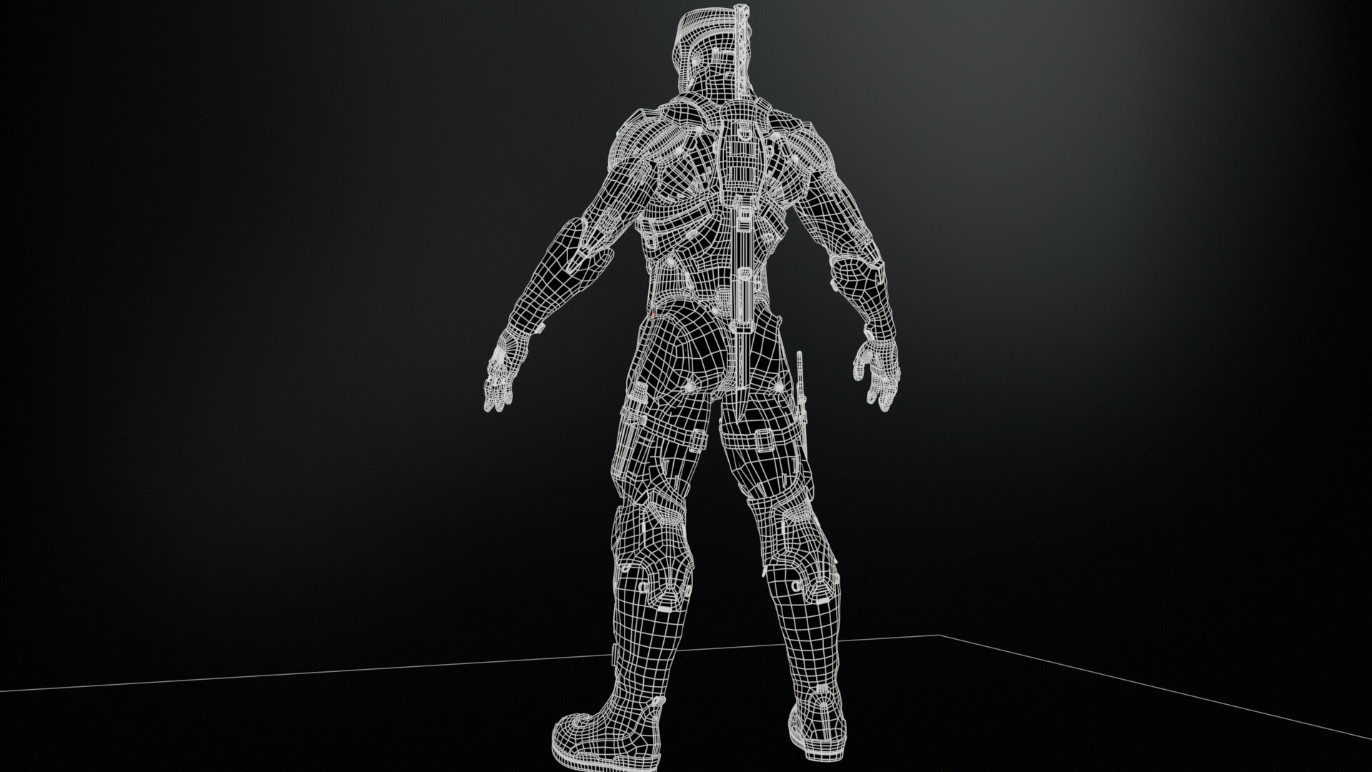 Cyber Ninja game ready - 3D Model by andryuha1981