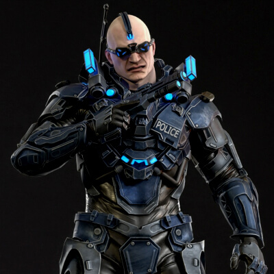 Cyborg Cop Game Ready - 3D Model by andryuha1981