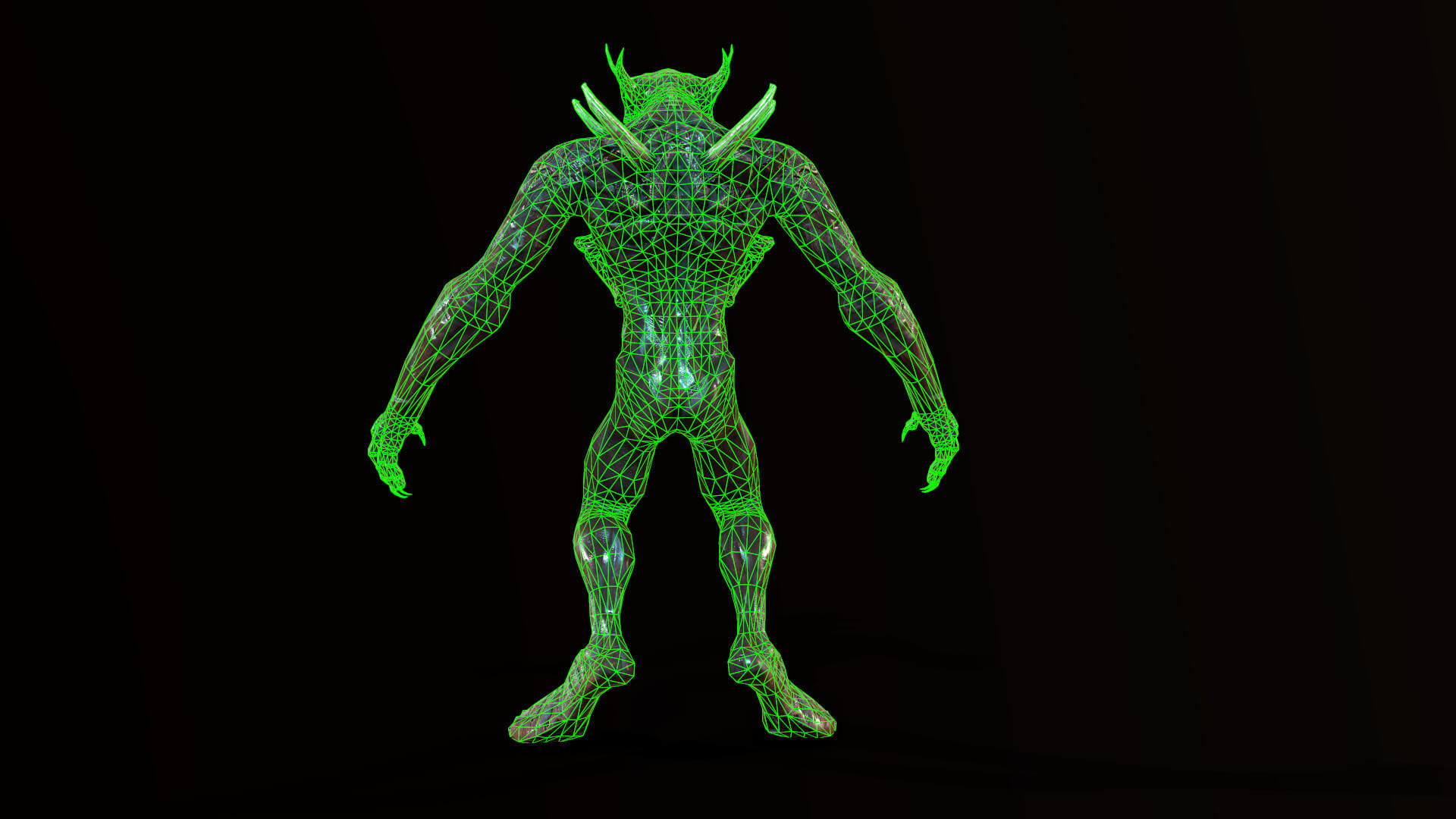 Demon Predator - 3D Model by andryuha1981