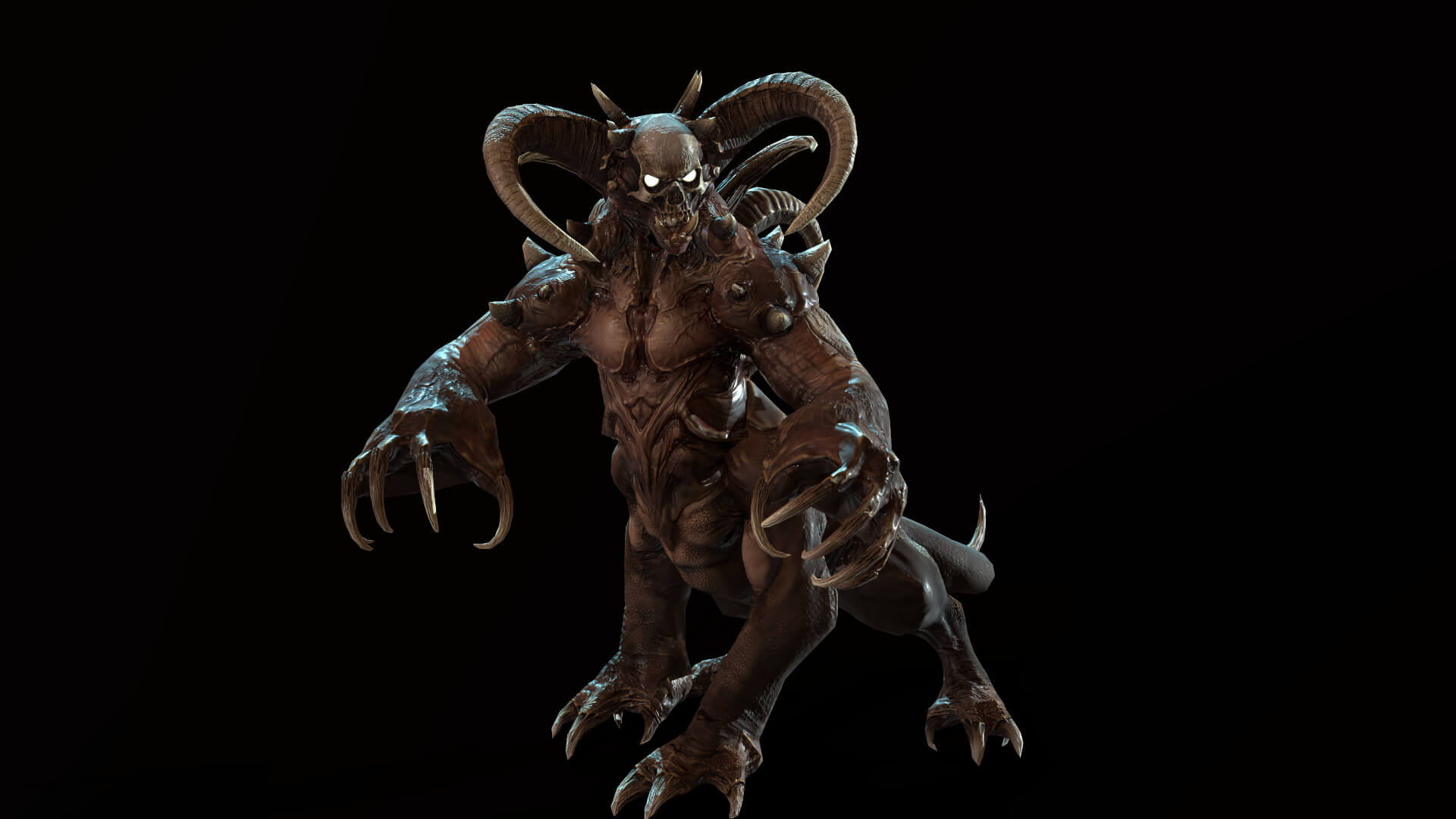 Demon Hound Game Ready - 3D Model by andryuha1981