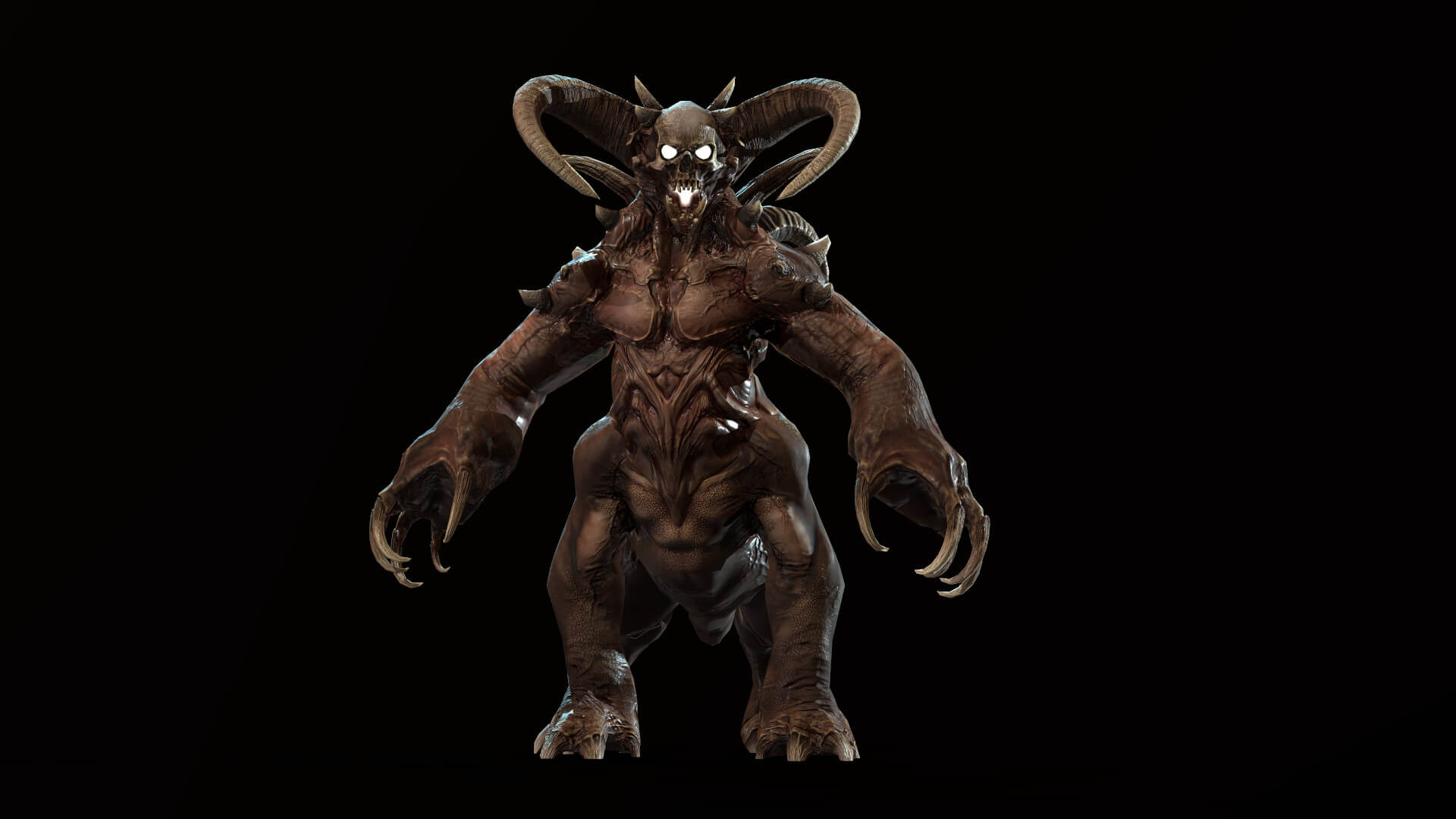 Demon Hound Game Ready - 3D Model by andryuha1981