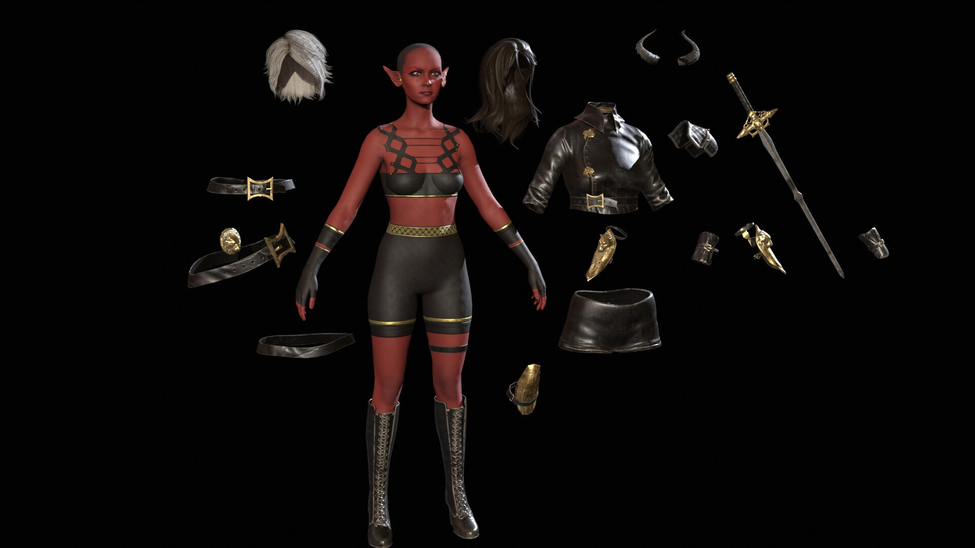 Elf Game Ready - 3D Model by andryuha1981