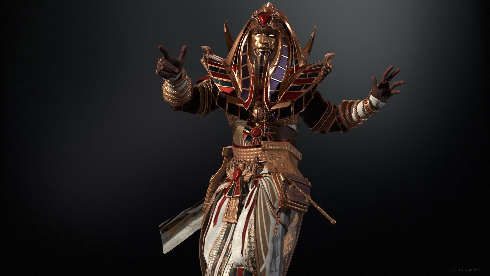 Faraon Game Ready - 3D Model by andryuha1981