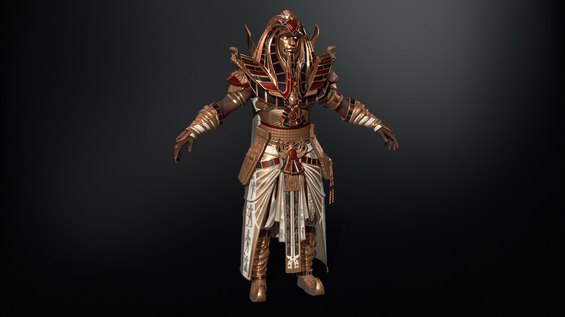 Faraon Game Ready - 3D Model by andryuha1981