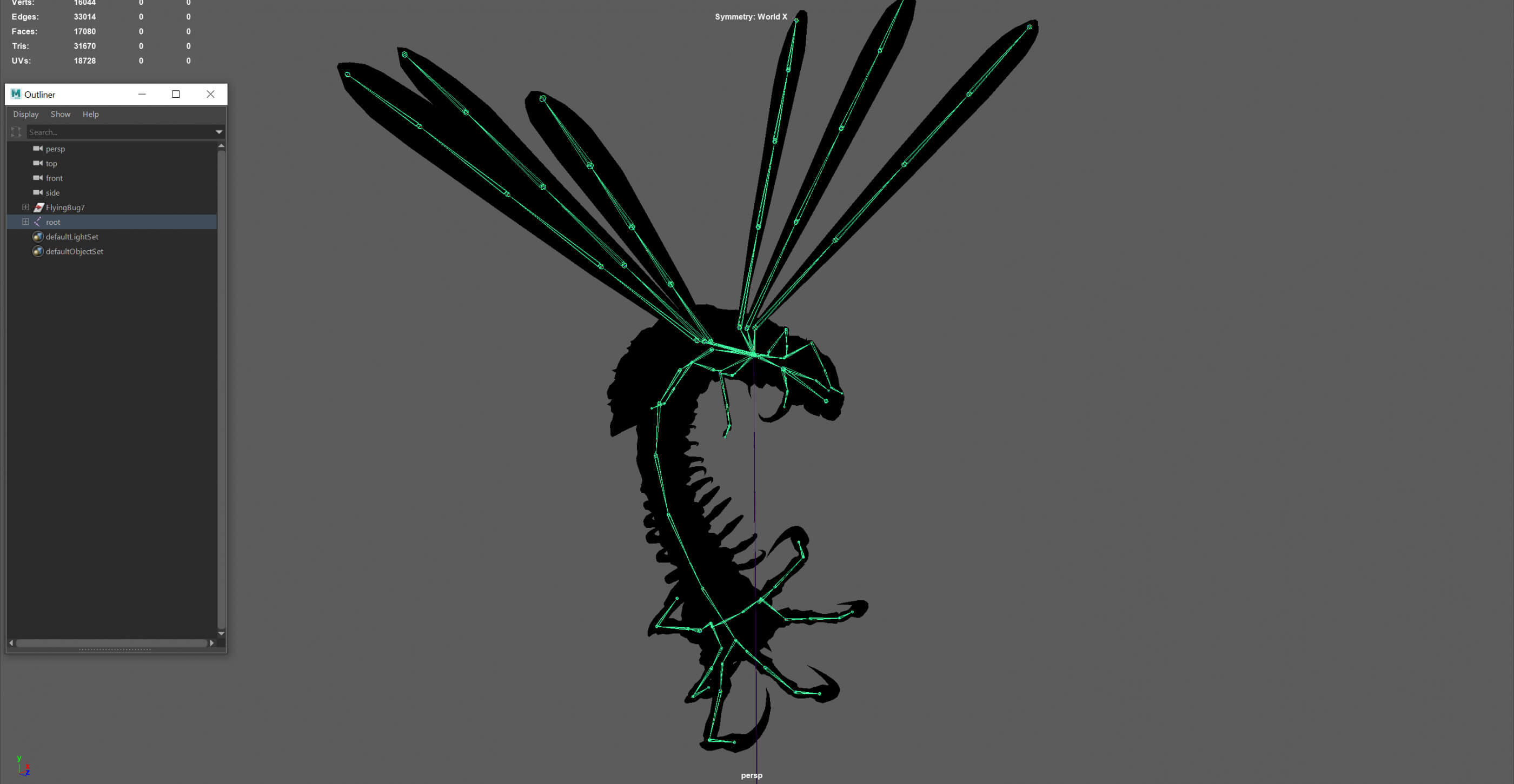 Flying Bug 7 Game Ready - 3D Model by andryuha1981