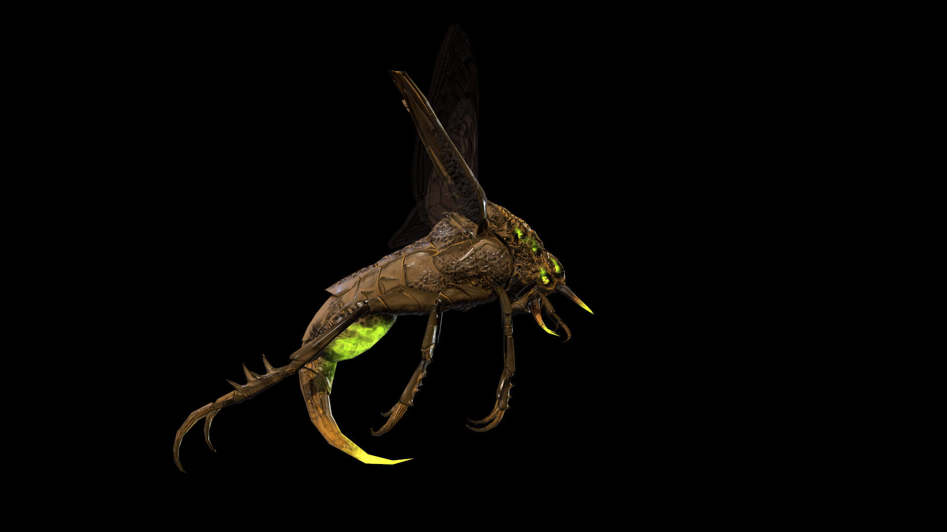 Flying Beetle 6 Game Ready - 3D Model by andryuha1981