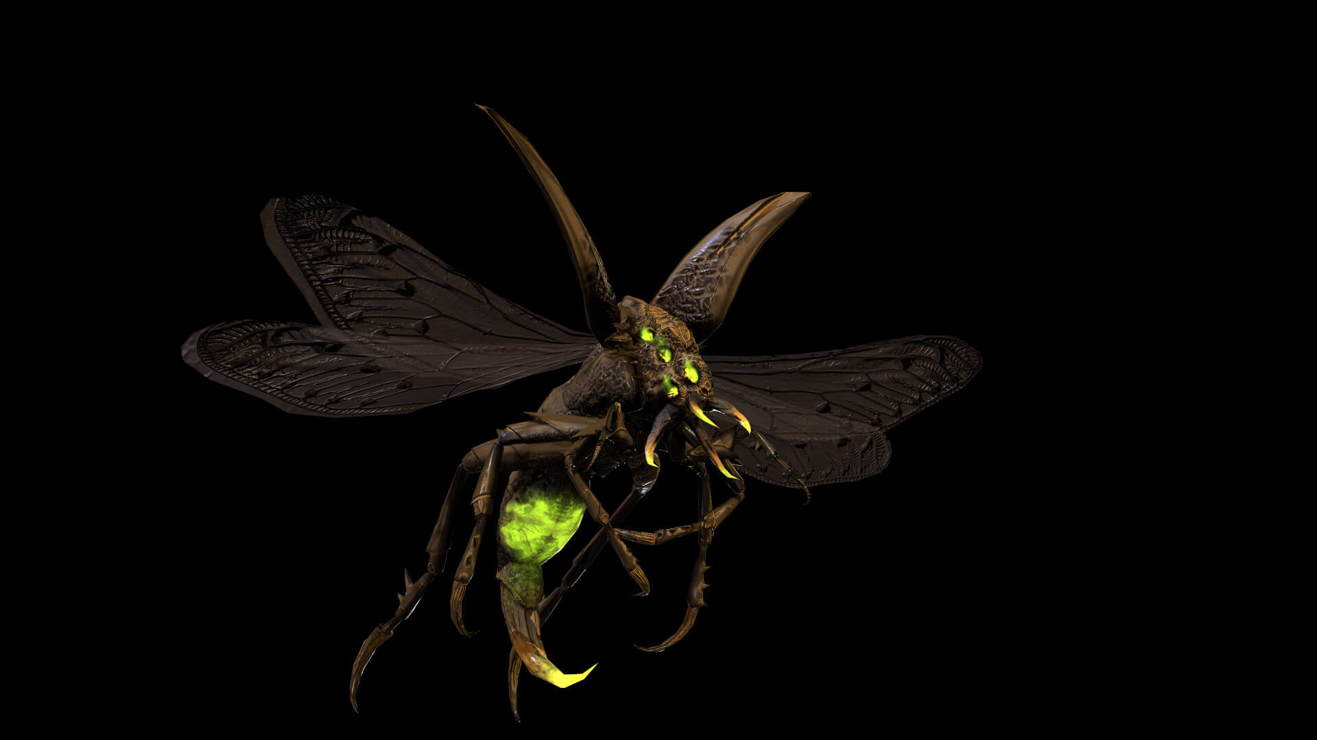 Flying Beetle 6 Game Ready - 3D Model by andryuha1981