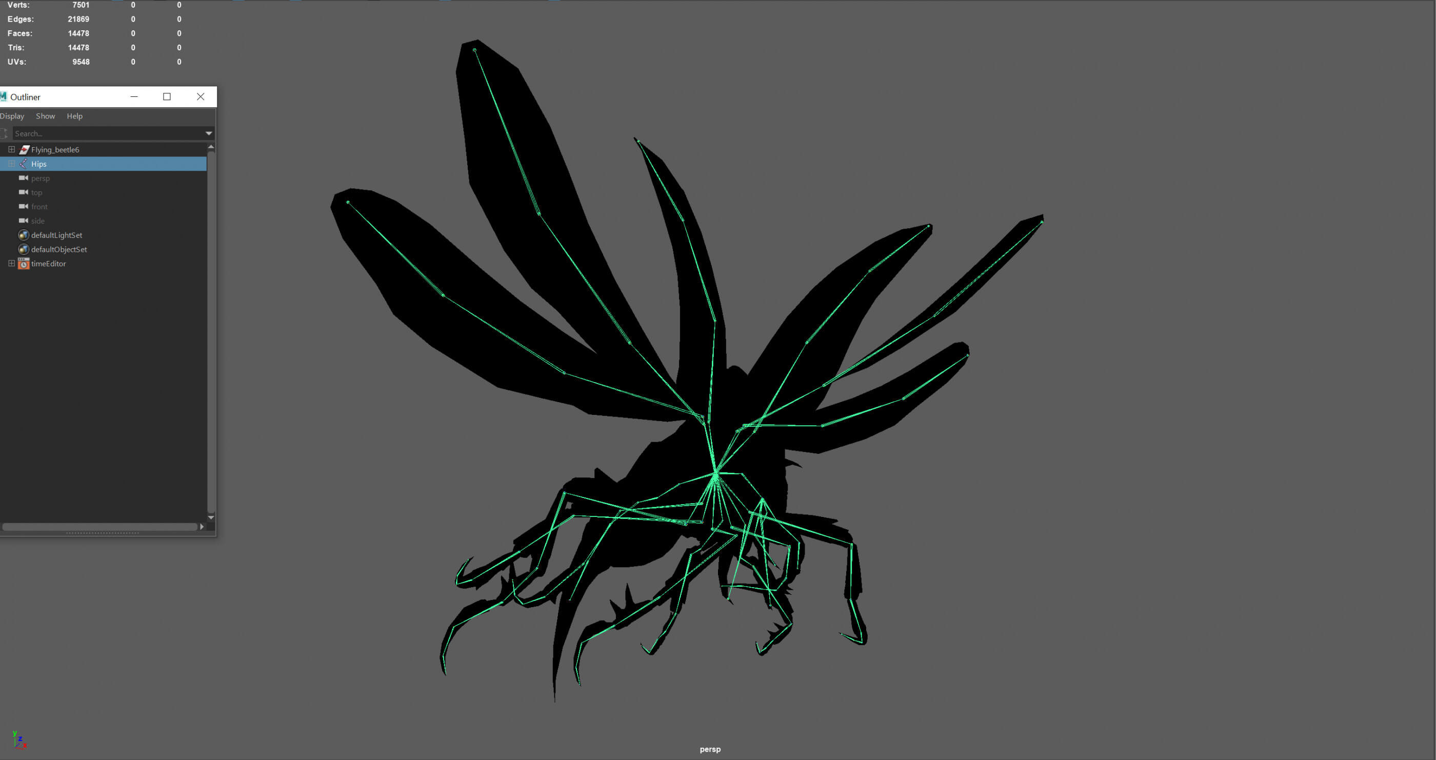 Flying Beetle 6 Game Ready - 3D Model by andryuha1981